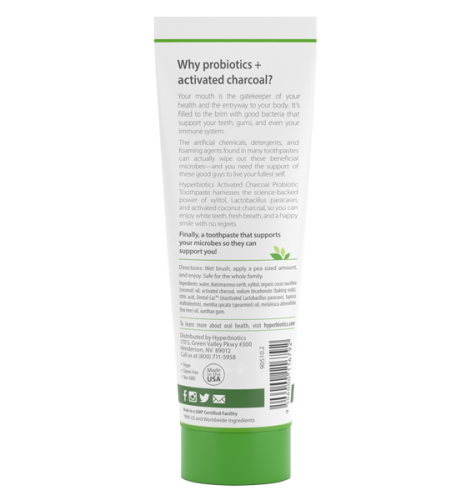 Hyperbiotics Activated Charcoal Probiotic Toothpaste Review